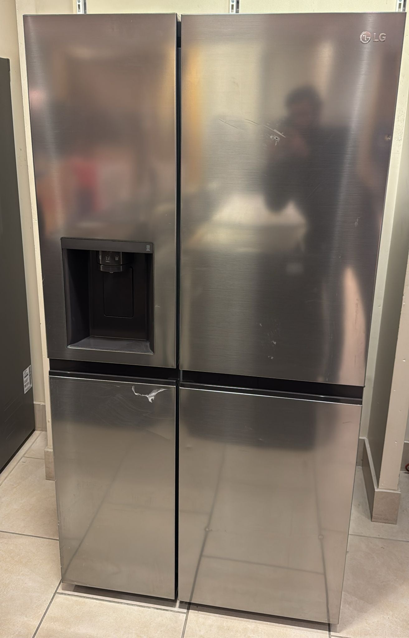 Open Box - LG 36" 27.1 Cu. Ft. French Quad Door Refrigerator (LRSOS270 ...