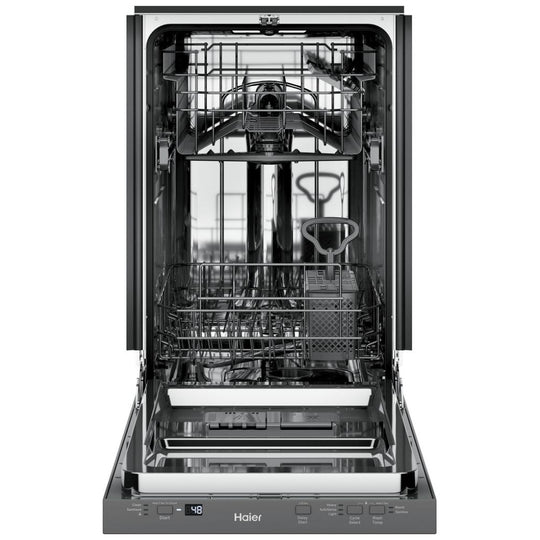 Haier QDT125SSLSS 18″ Built-In Dishwasher | Quiet 47 dB Stainless ...