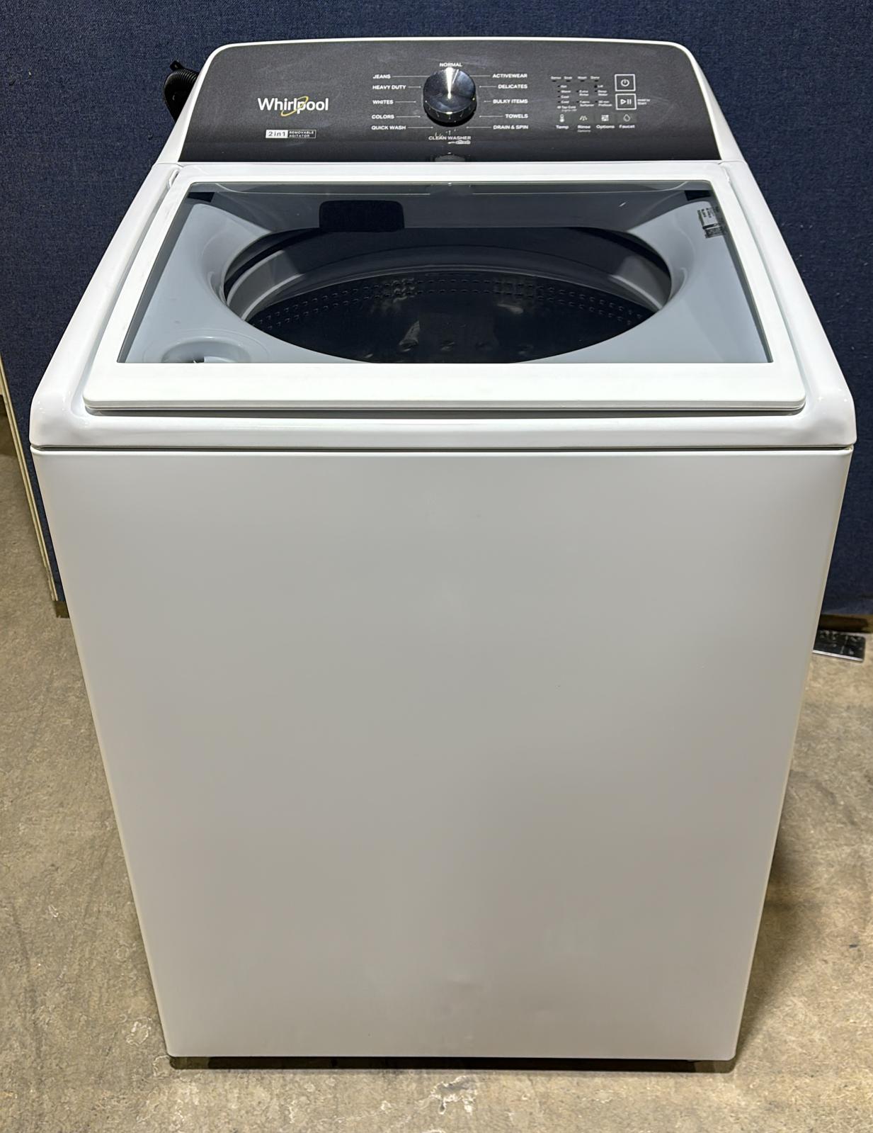 Whirlpool WTW5057LW Top Load Washer, 27 inch Width, 5.5 cu. ft. Washer ...